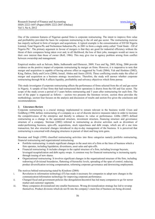 Does restructuring improve performance | PDF