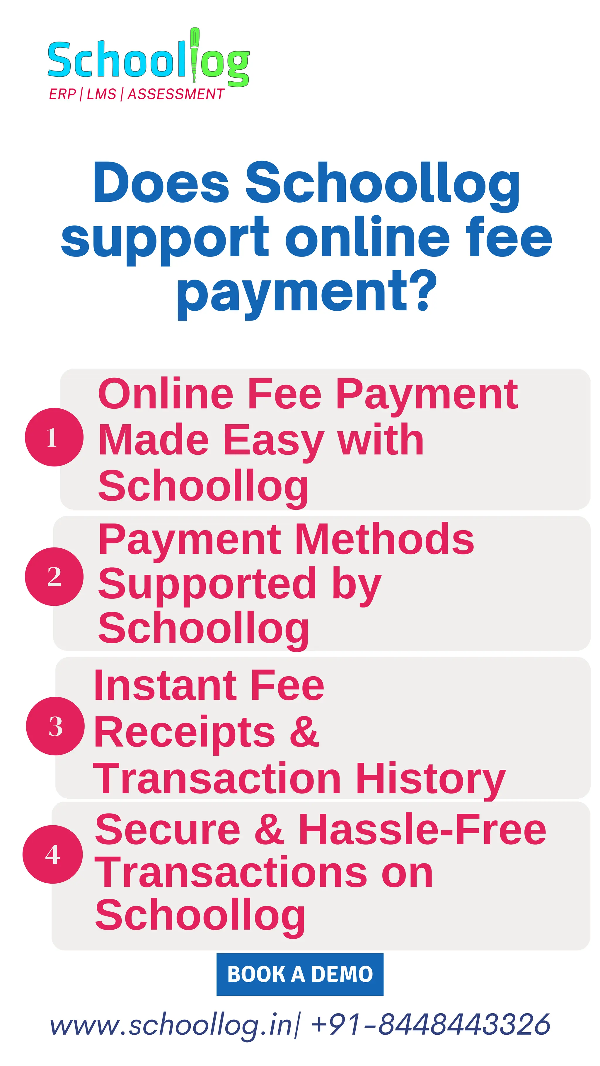 Does Schoollog School Management System Support Online Fee Payment? | PDF