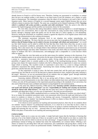 Does summative assessment used formatively enhance learning in english ...