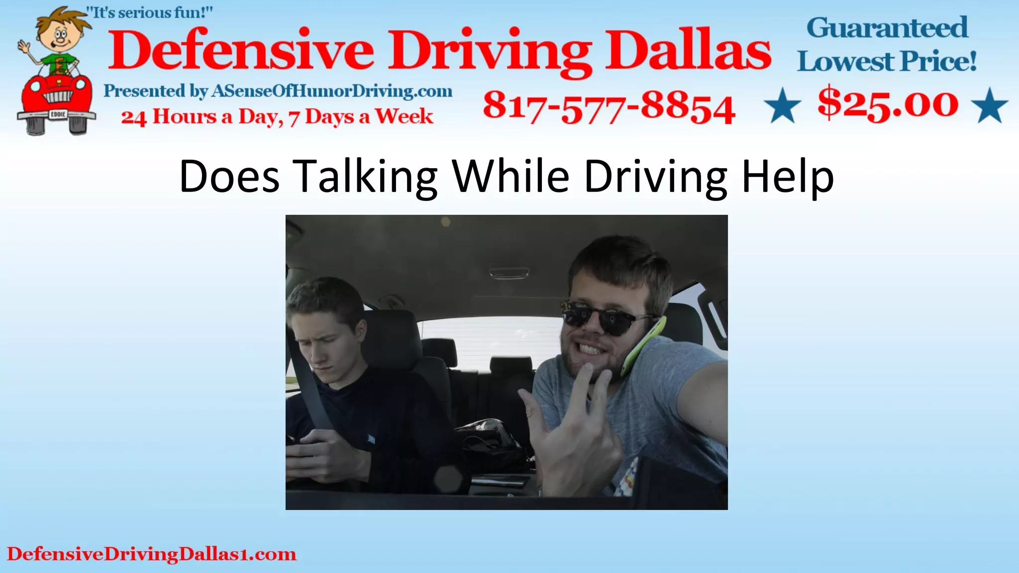 Does talking while driving help | PPT