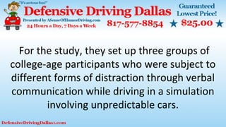 Does talking while driving help | PPT