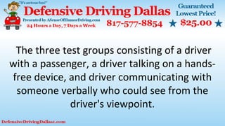 Does talking while driving help | PPT