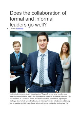 Does the collaboration of formal and informal leaders go well.pdf
