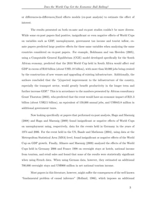 Does the world cup get the economic ball rolling | PDF
