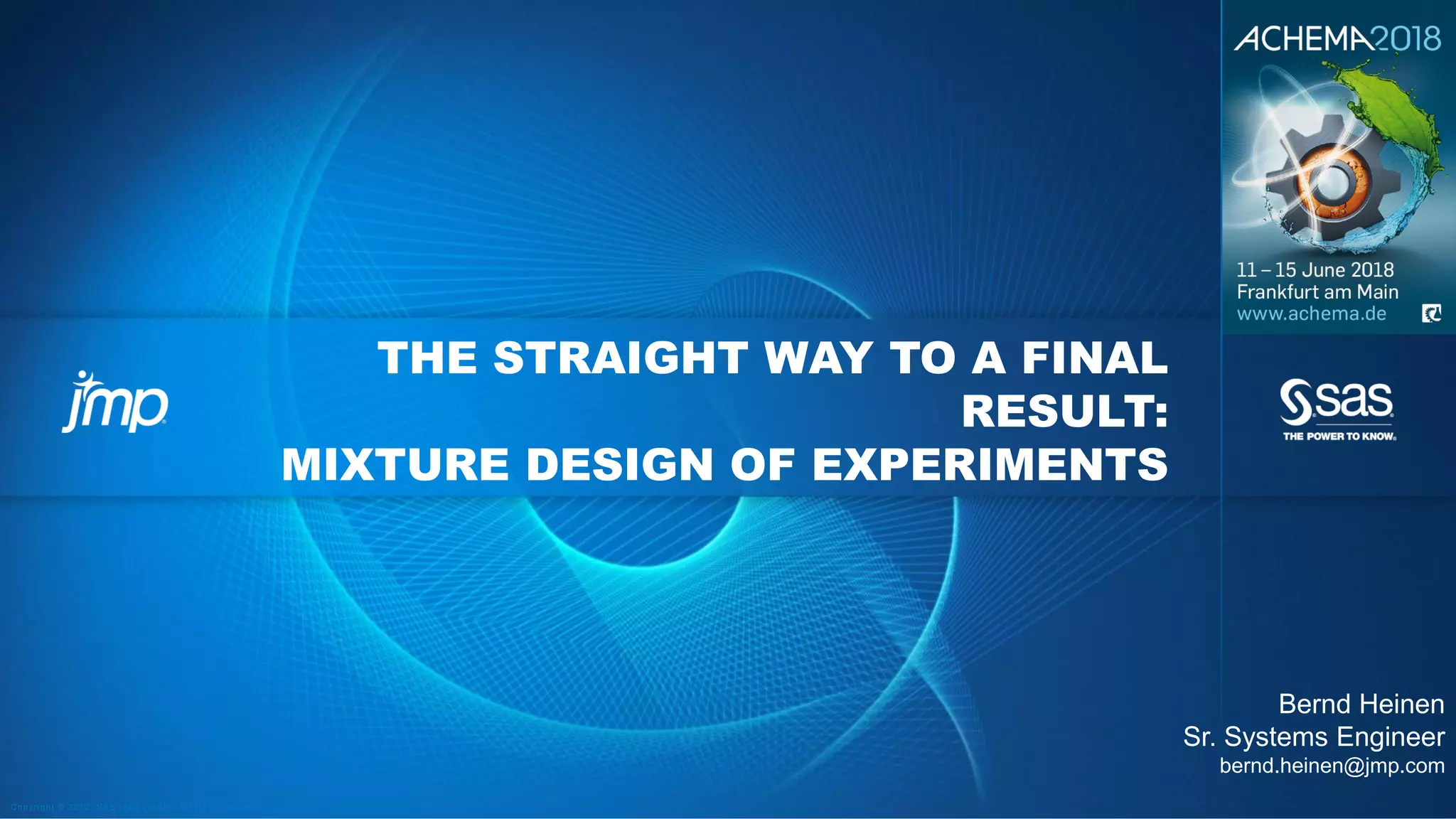 The Straight Way to a Final Result: Mixture Design of Experiments | PDF