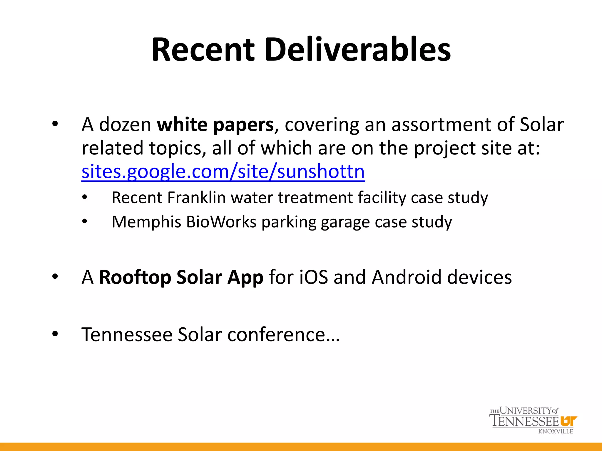 DOE Sun Shot Initiative Rooftop Solar Challenge | PPT