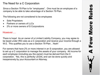 Does your company have a section 79 plan | PPTX
