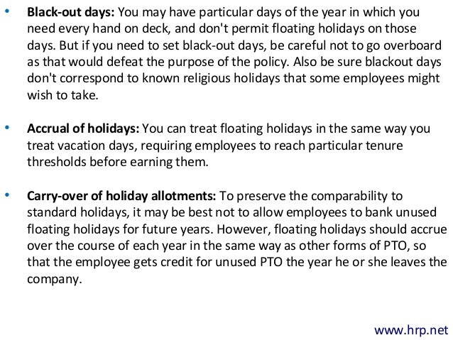 Company Holiday Policy Template - prntbl.concejomunicipaldechinu.gov.co