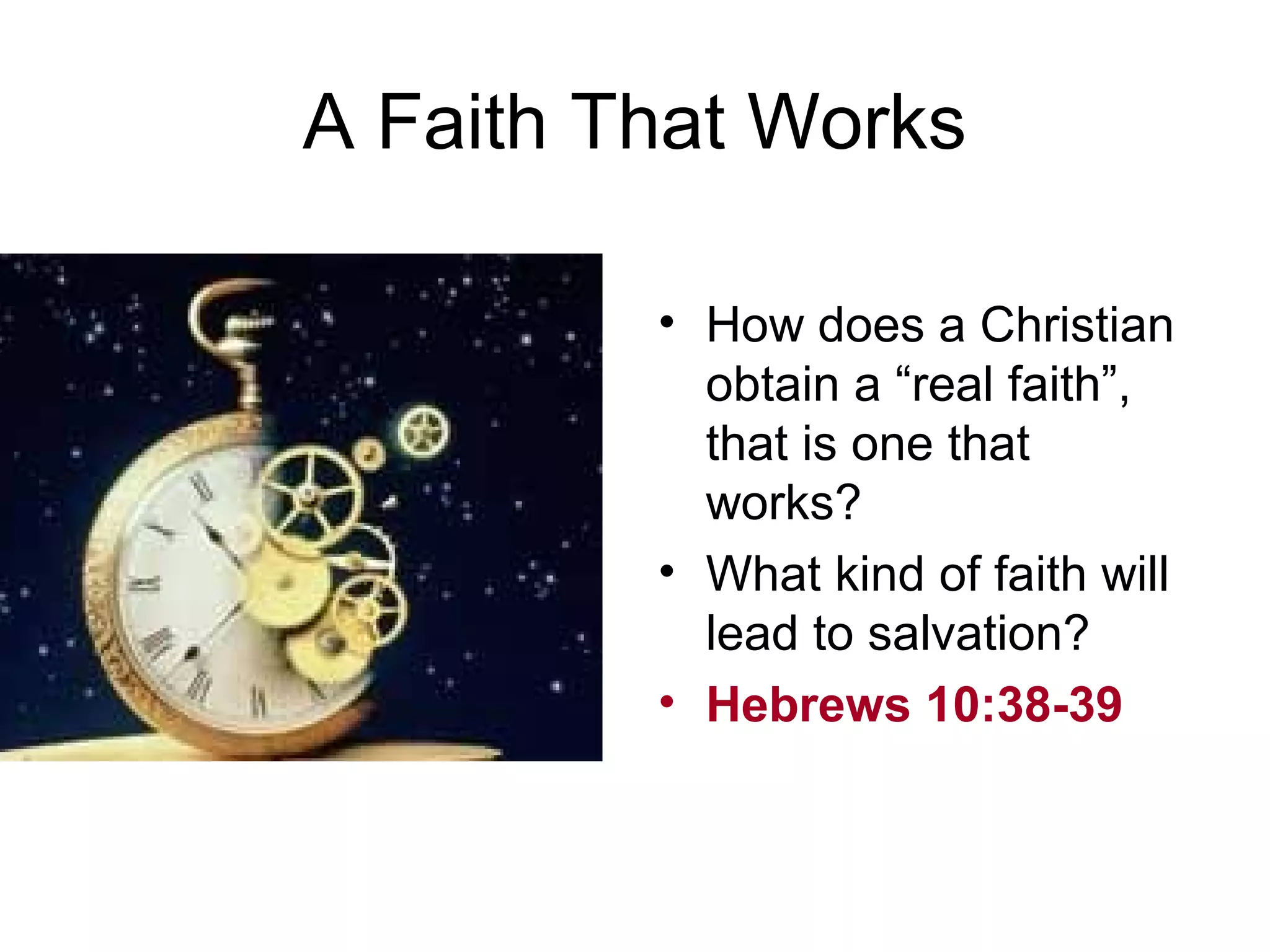 Does your faith work? | PPT