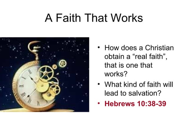 Does your faith work? | PPT