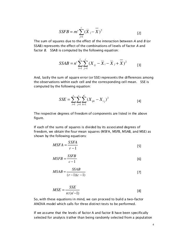 Basic statistics Doe – Two factor factorial design with replication ...