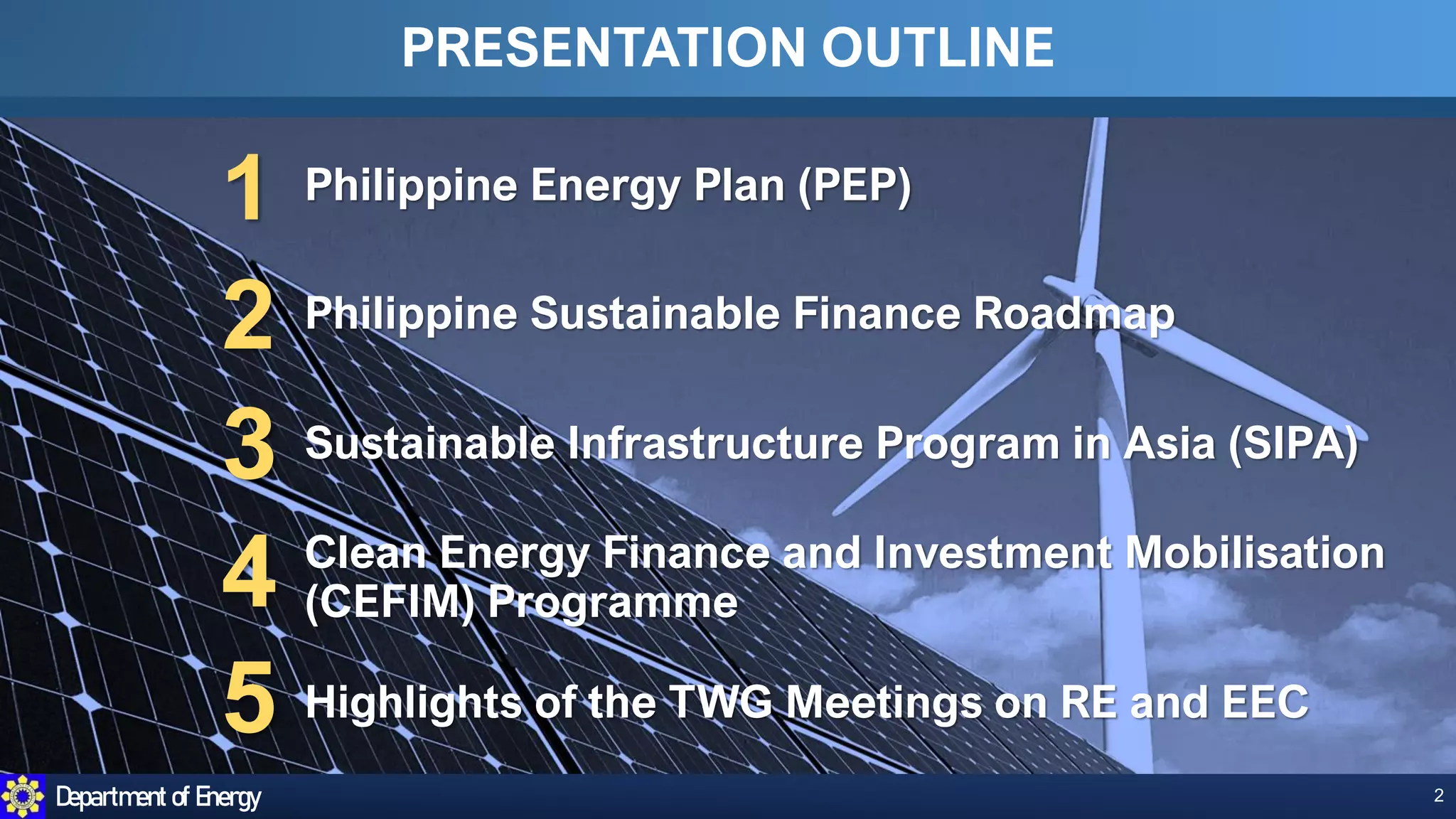 Philippine Energy Plan: Towards a Sustainable and Clean Energy Future ...