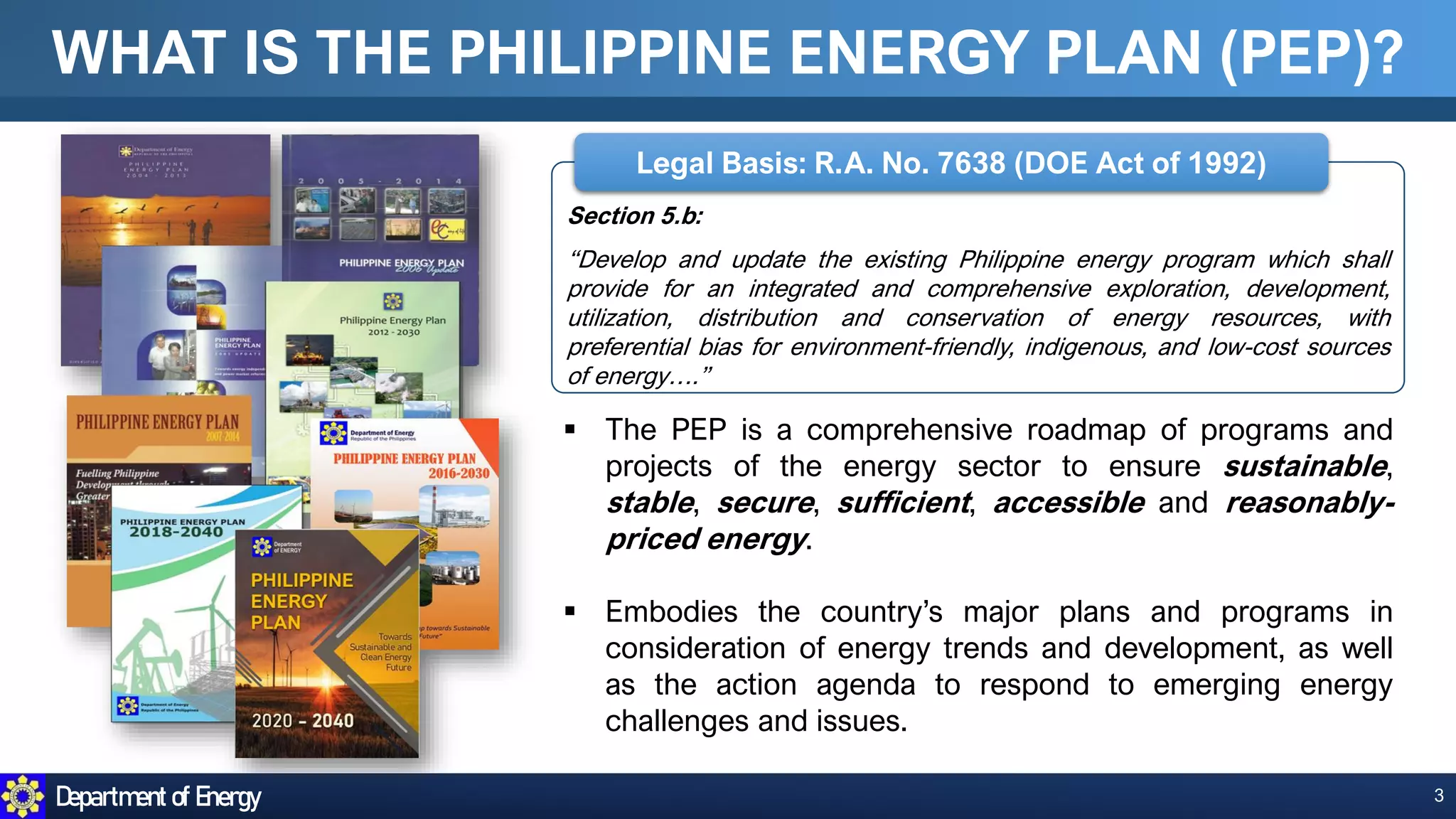 Philippine Energy Plan: Towards a Sustainable and Clean Energy Future ...