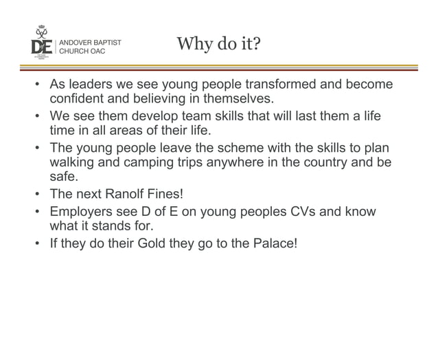 D of e presentation | PDF