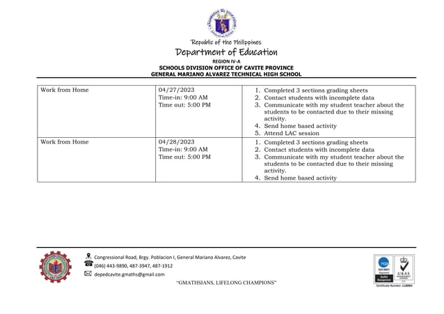 DOFITAS IDLAR 4-25-28, 2023.docx | Professional School | Postgraduate ...