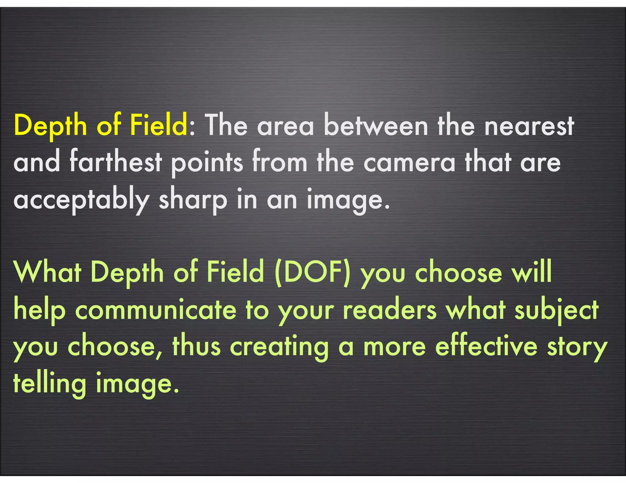 Depth of Field | PDF | Photography | Arts and Crafts