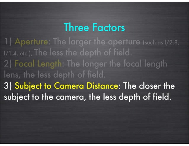 Depth of Field | PDF | Photography | Arts and Crafts