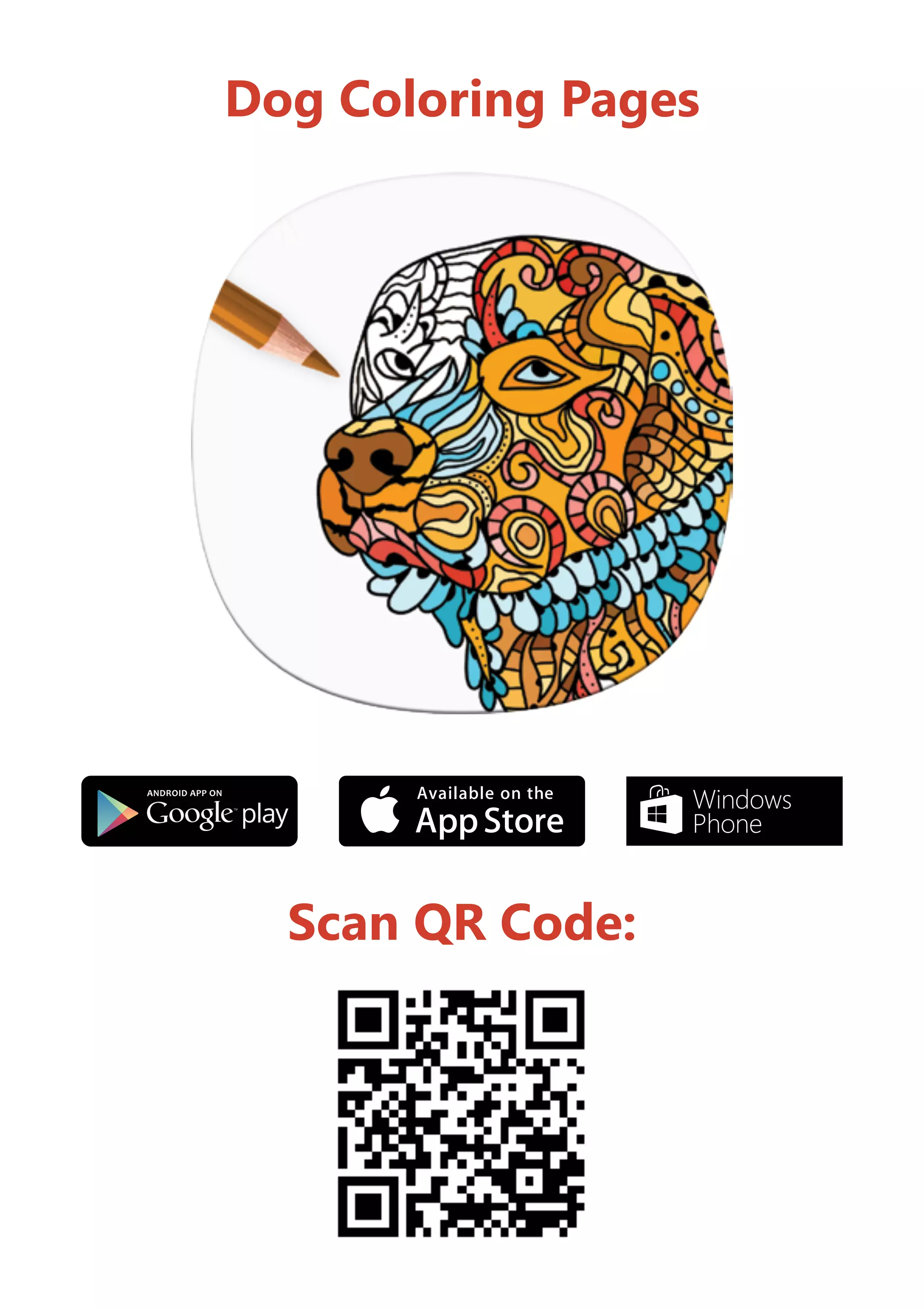 Dog Coloring Pages for Adults - Printable Coloring Book | PDF | Dogs | Pets