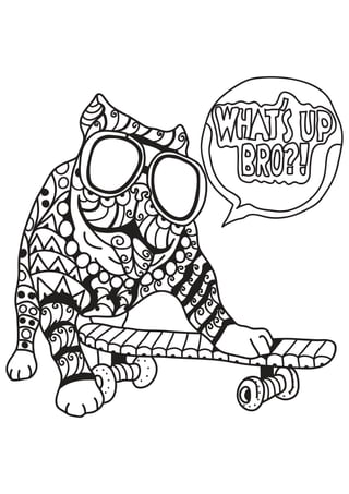 Dog Coloring Pages for Adults - Printable Coloring Book | PDF