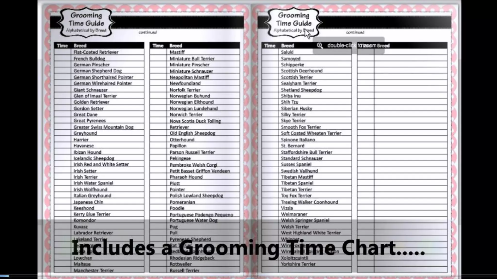 Dog Grooming Appointment Books | PDF