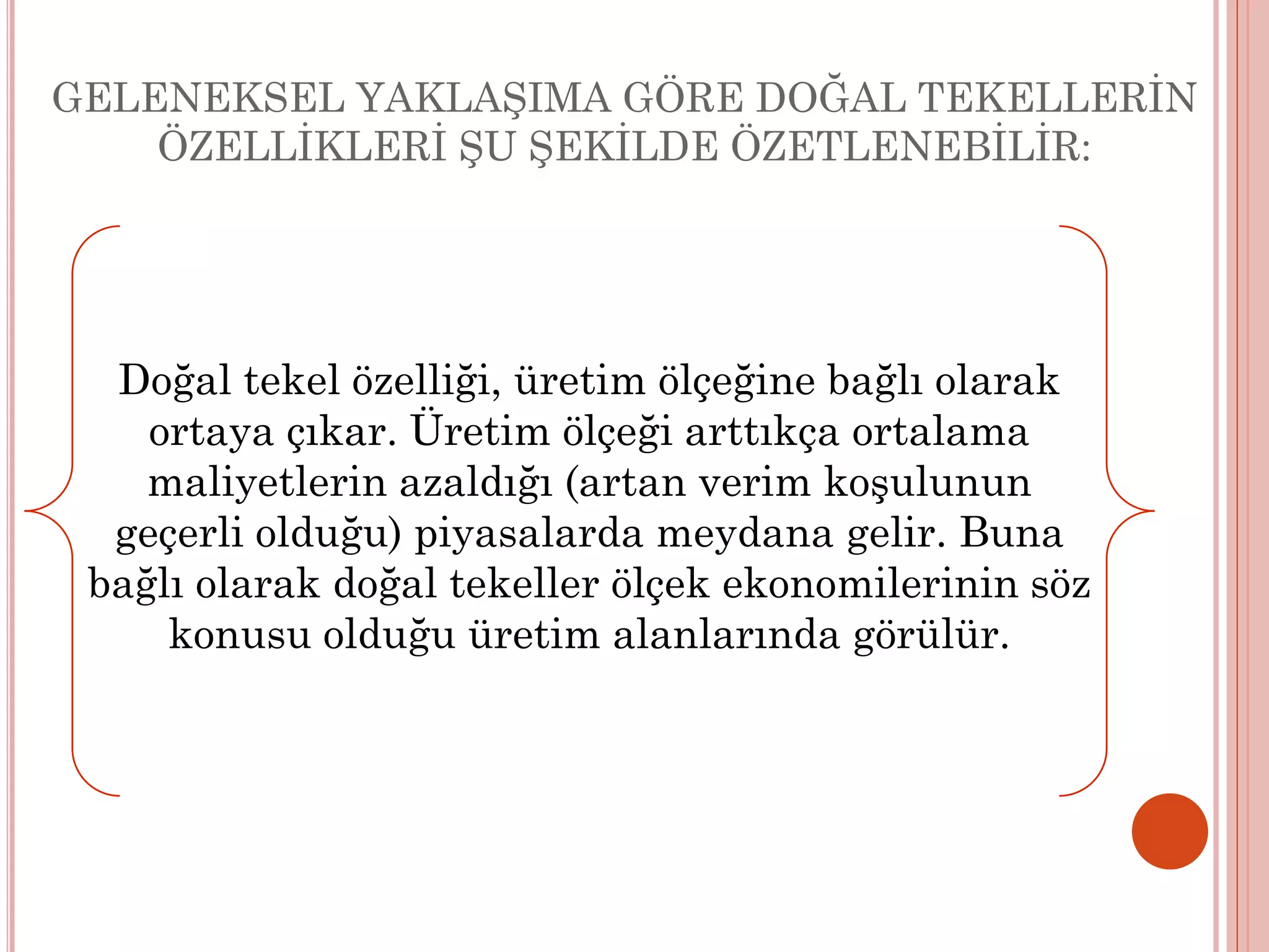 DOĞAL TEKEL TEORİSİ | PPT