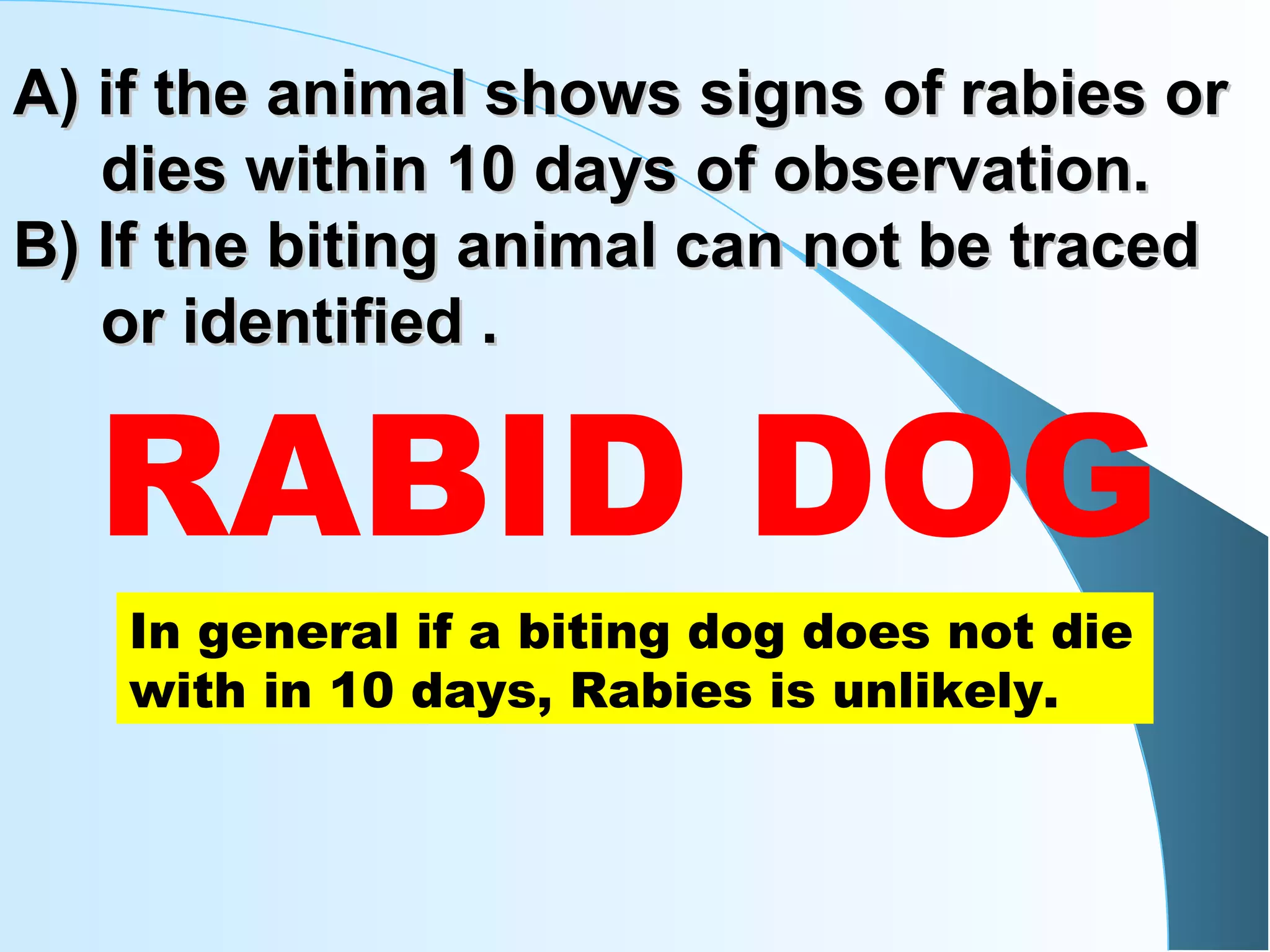 Dog bite (rabies) | PPT