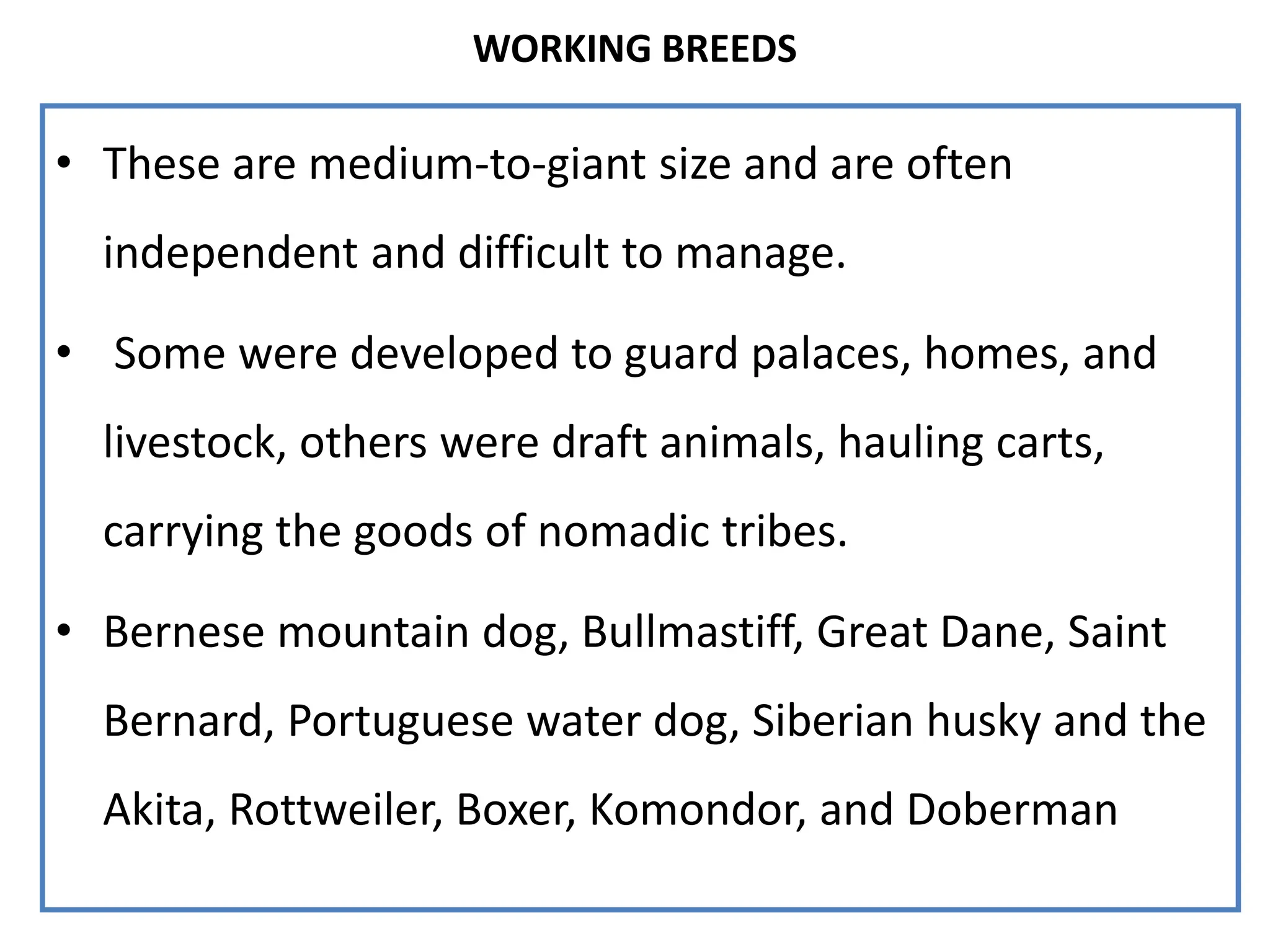 Dog breeds.ppt dog breeds classification | PPT