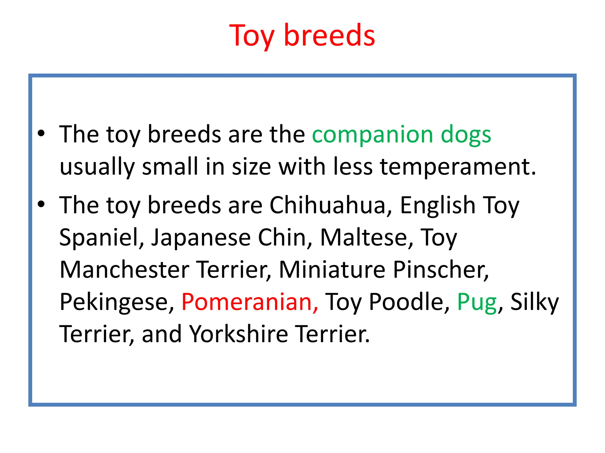 Dog breeds.ppt dog breeds classification | PPT