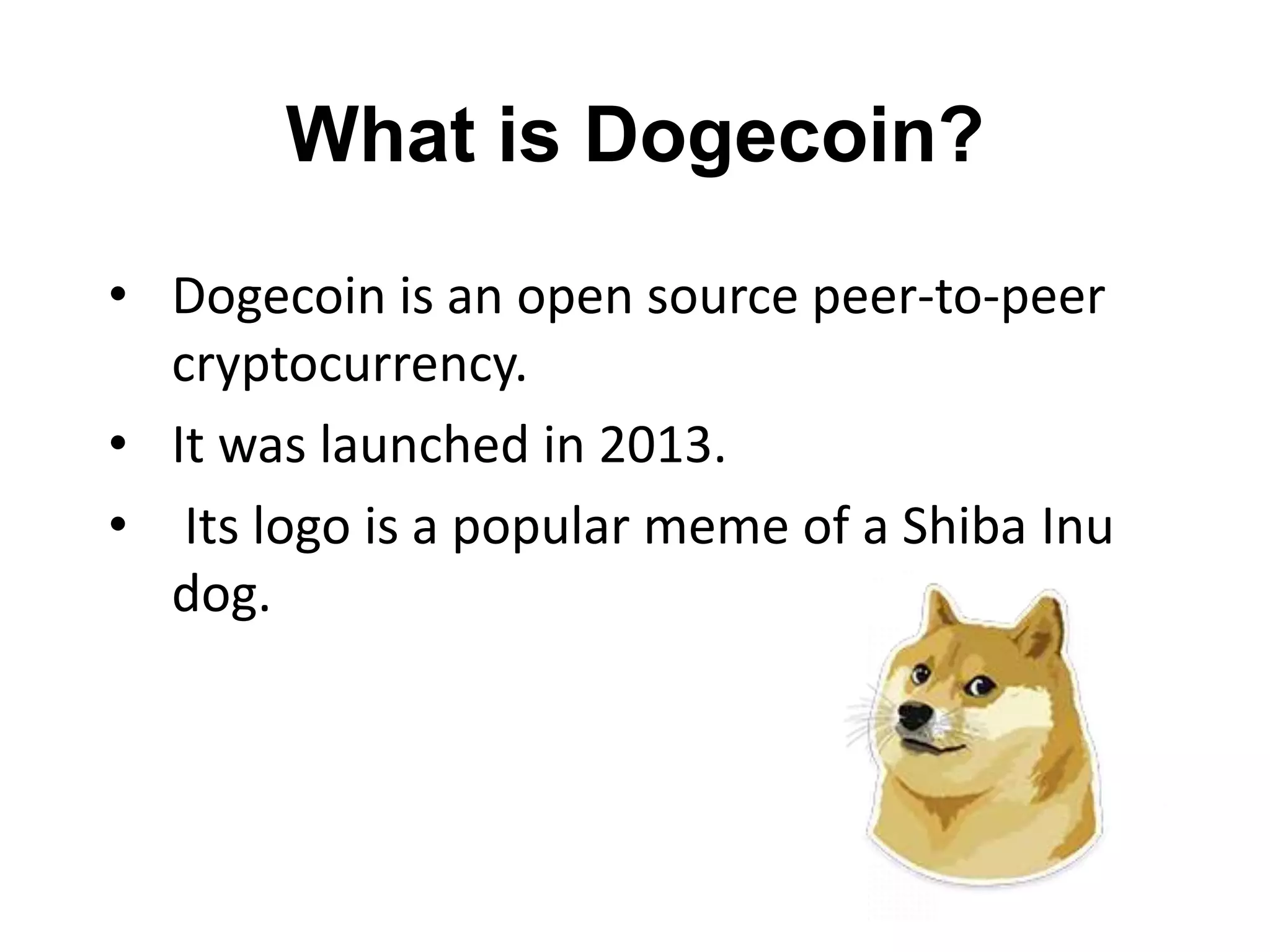 Brief Introduction on Dogecoin | PPTX