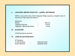 Splendido Tagaytay - Frequently Asked Questions | PPT