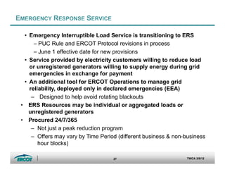 ERCOT - Texas Water Conservation Association | PDF | Power and Energy ...