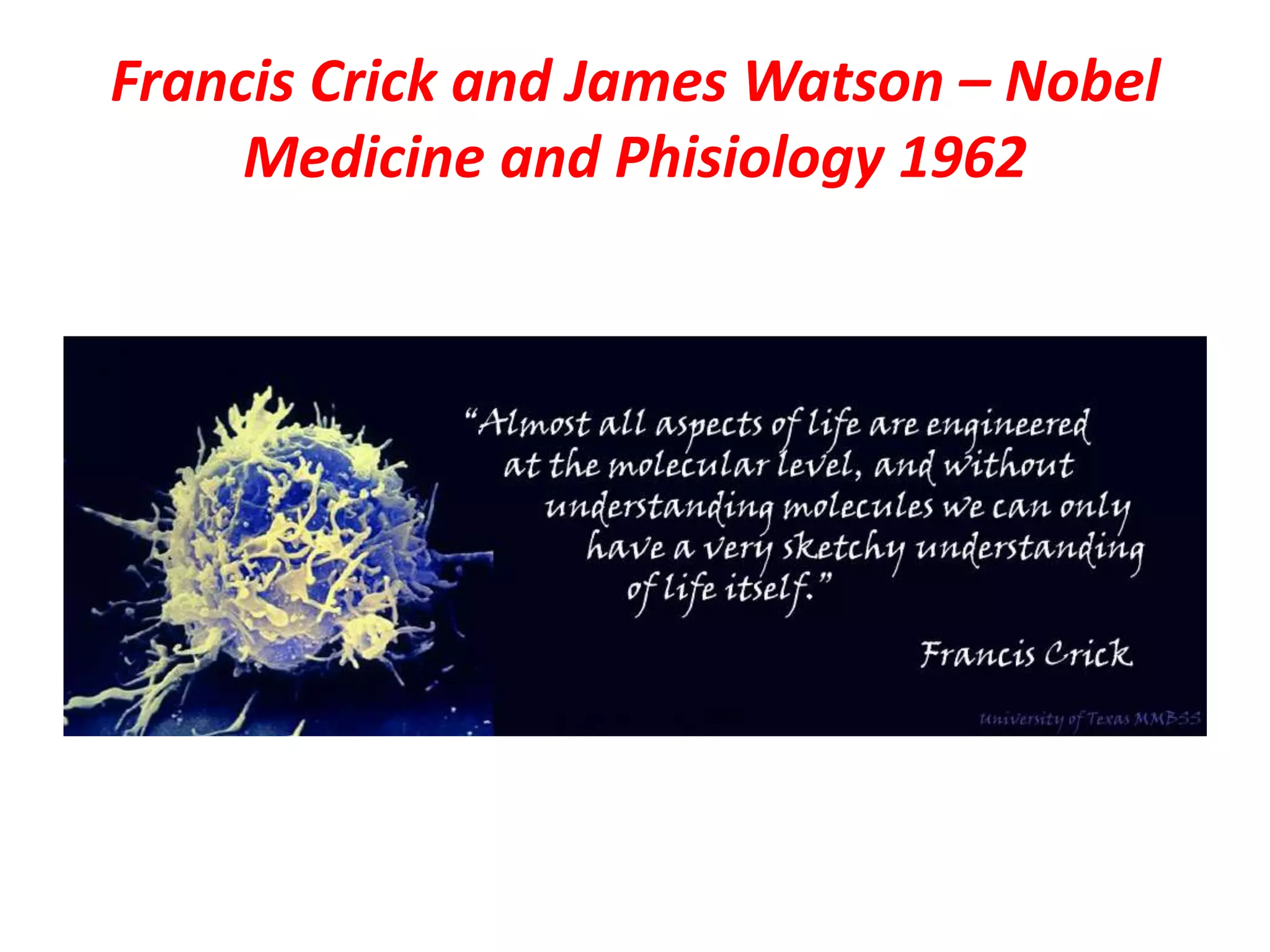 Central Dogma of Molecular Biology Francis Crick | PPTX