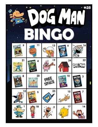 Dog Man BINGO Cards with Instructions | PDF
