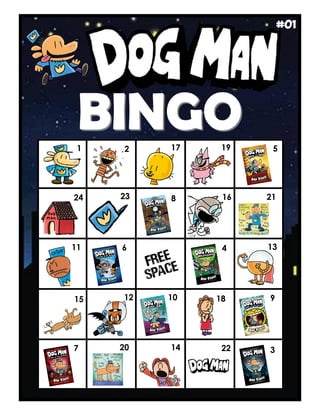 Dog Man BINGO Cards with Instructions | PDF