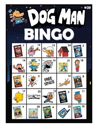 Dog Man BINGO Cards with Instructions | PDF
