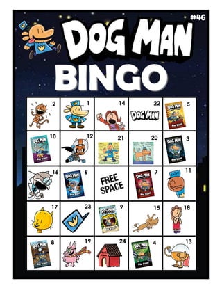 Dog Man BINGO Cards with Instructions | PDF