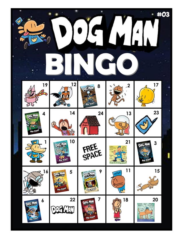 Dog Man BINGO Cards with Instructions | PDF