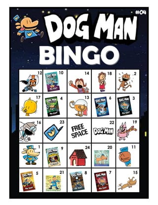 Dog Man BINGO Cards with Instructions | PDF