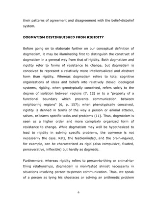 Dogmatism | PDF
