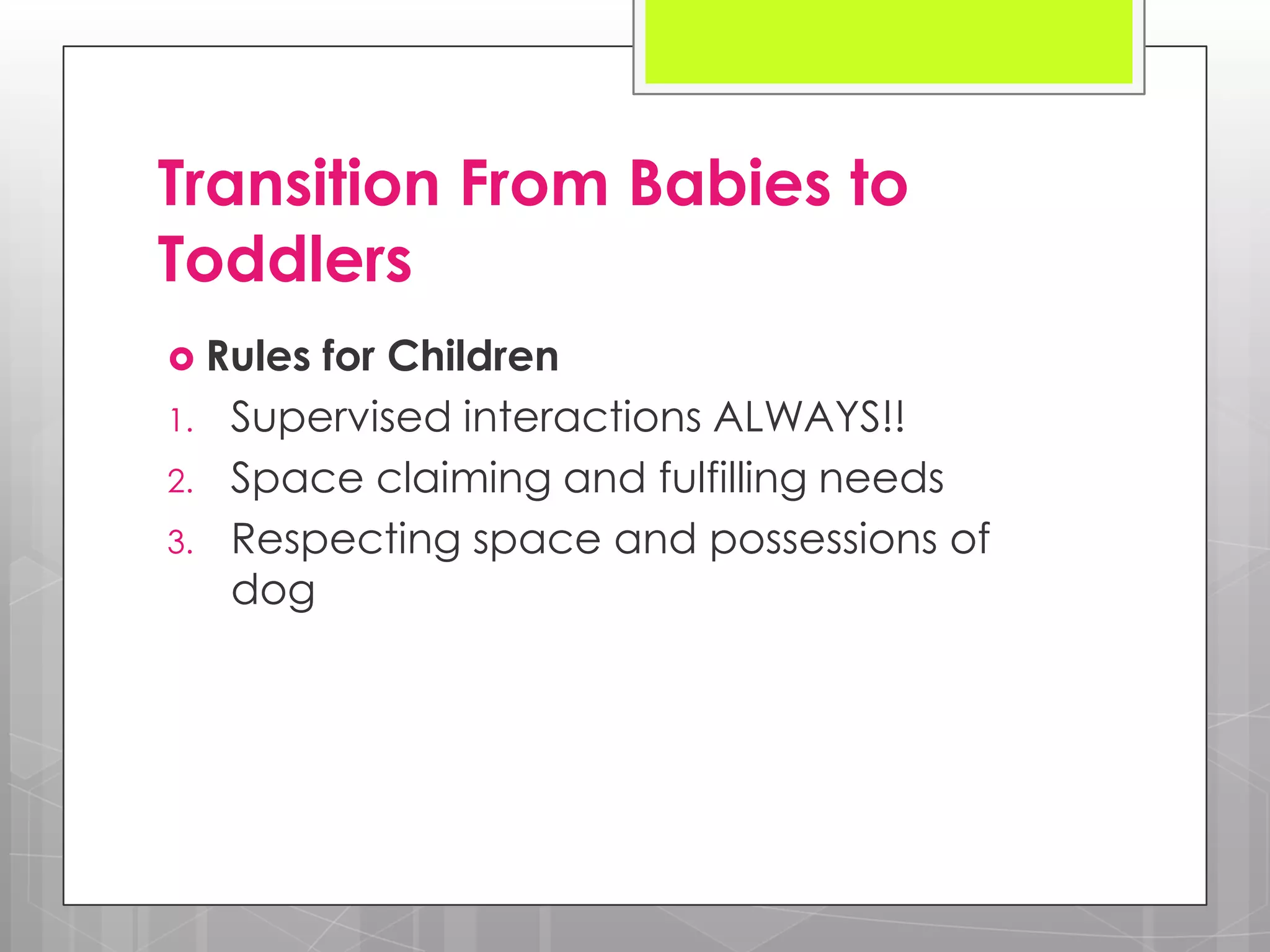 Dog Meets Baby Webinar | PPTX