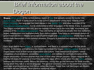 Dogon mask slideshow | PPT