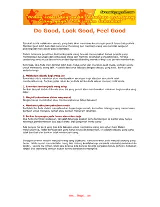 Do good, look good, feel good | PDF