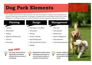 Dog Park Elements | PPT