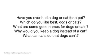 Dogs and cats | PPTX