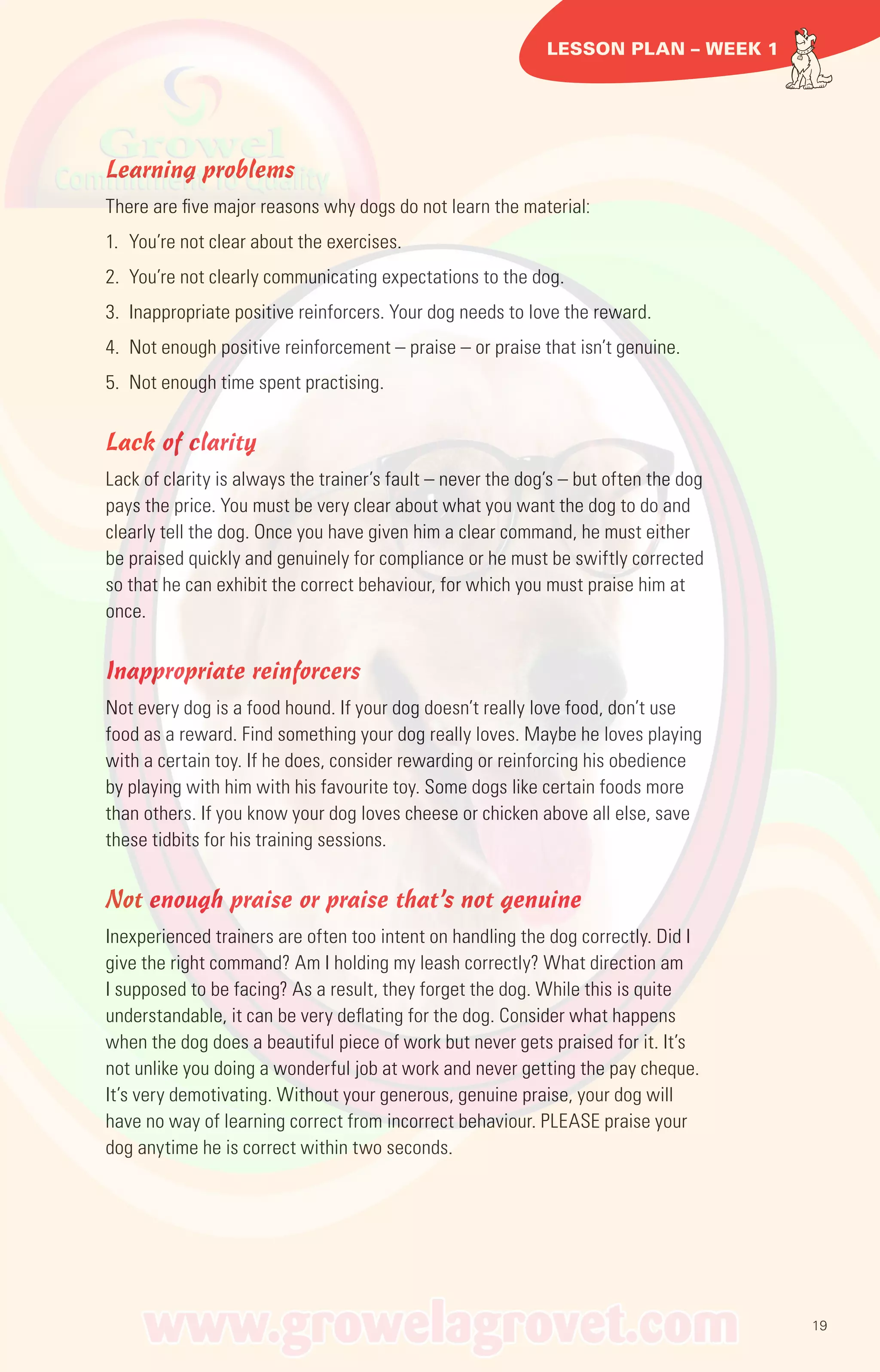 Basic Obedience Training for Dog | PDF