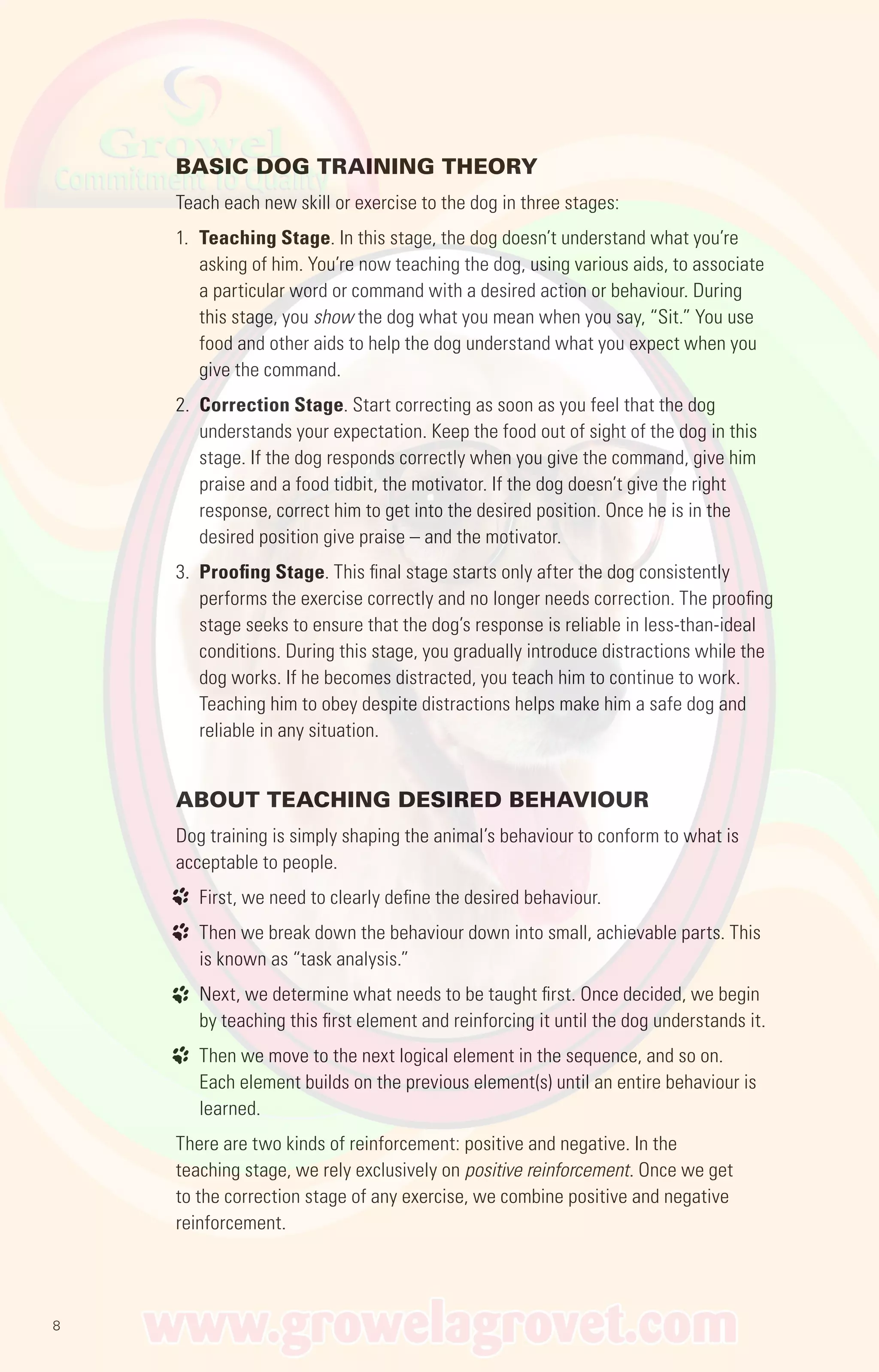 Basic Obedience Training for Dog | PDF