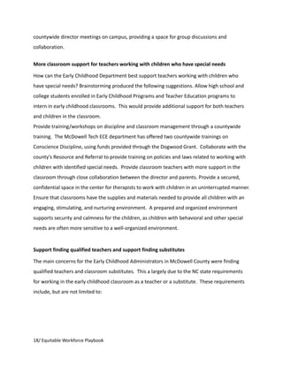 McDowell Technical Community College Early Childhood Program Equitable ...