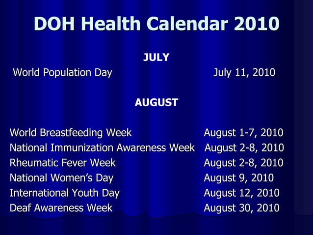Doh programs | PPTX