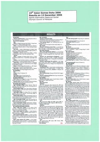 Doha 2006 results | PDF