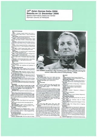 Doha 2006 results | PDF